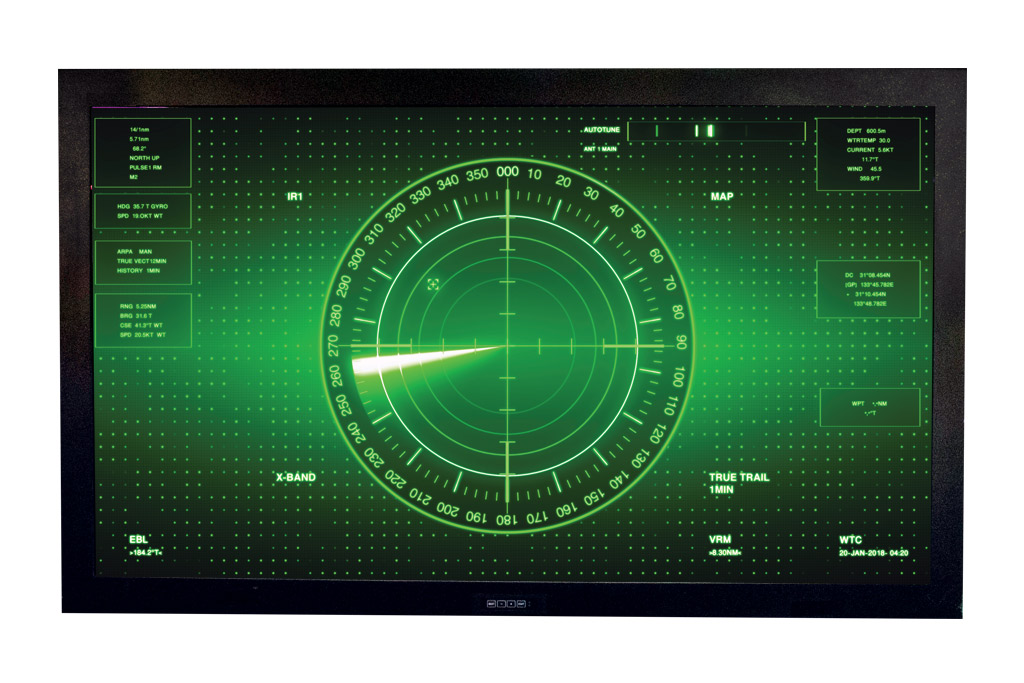 65" AMLCD Large Format Military Display - Aydin Defense Model: 4465